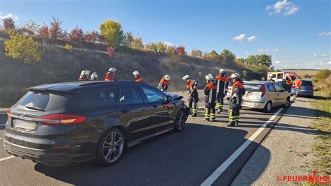 Verkehrsunfall Mit Mehreren PKW Feuerwehr Werneck