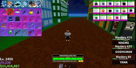 Blox Fruits Max Level Account Full Awakened Magma M