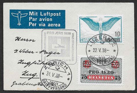 1938 Brieflein Pro Aero Sonderflug Mit F22 F26 Kaufen Auf Ricardo