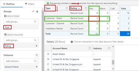 How To Create Matrix Report In Salesforce SalesForce FAQs