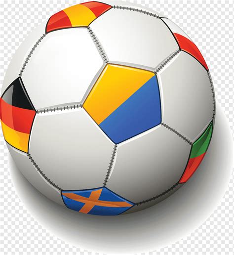 Diseño de pelota de fútbol de colores png PNGWing