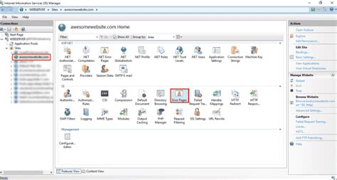 Enable Detailed IIS Errors 4sysops