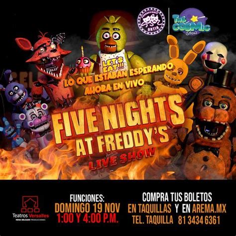 Five Nights At Freddys En Teatros Versalles AREMA Ticket