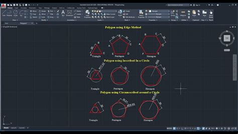 How To Draw A Polygon Pol In Autocad Youtube