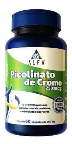 Picolinato De Cromo Mg C C Psulas Alfa Mercadolivre