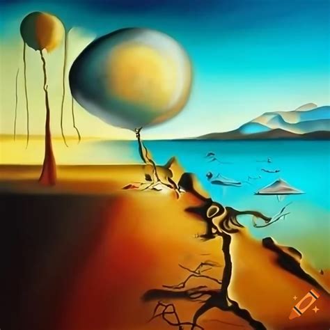 Oil Painting Inspired By Salvador Dali S Style On Craiyon
