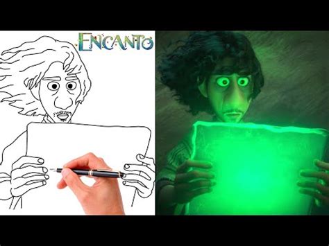 Cómo dibujar a BRUNO MADRIGAL DE ENCANTO LA PELÍCULA DIBUJO SUPER
