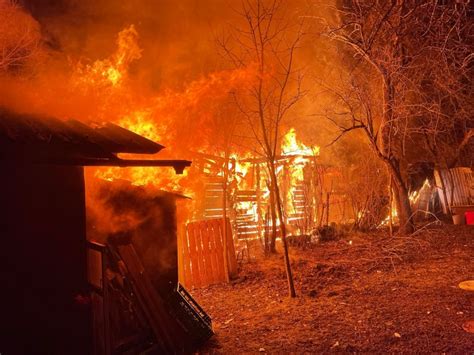 Gartenhäuser durch Feuer zerstört Einsatzbericht Ansbach