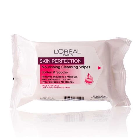 L Oréal Paris Skin Perfection Cleansing Wipes Dry Sensitive Skin 25