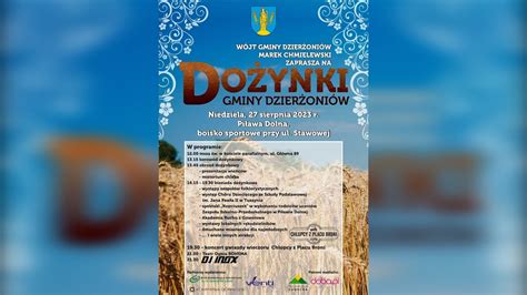 Już w niedzielę 27 sierpnia zapraszamy na Dożynki Gminy Dzierżoniów