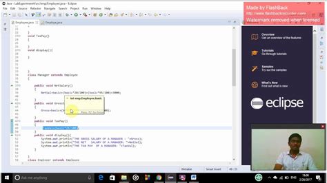 java program for salary calculation of employee in an organization youtube