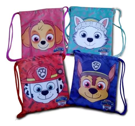 Morralitos Dulcero Personalizados Paw Patrol X Cm Env O Gratis