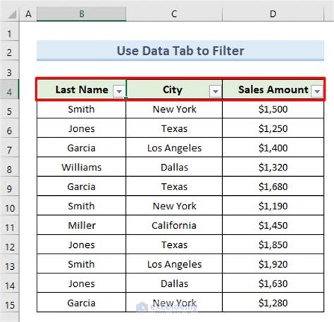 Shortcut For Excel Filter 3 Quick Uses With Examples ExcelDemy