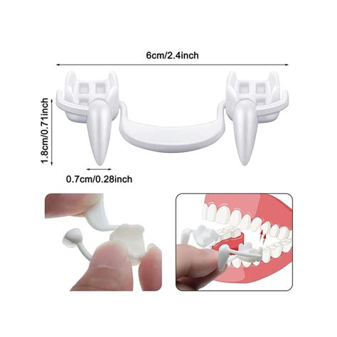 Buy Hitsuma Retractable Vampire Fangs Halloween Reusable Spoof Vampire