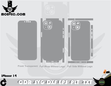 IPhone 14 Skin Cut Template Vector VectorGi Digital Market