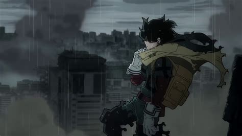 Izuku Midoriya In Storm My Hero Academia HD Wallpaper