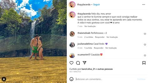 Thay Lacerda faz homenagem no aniversário do namorado o sertanejo