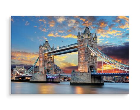 CANVAS Leinwand Bilder XXL Wandbilder Kunstdruck Tower Bridge London