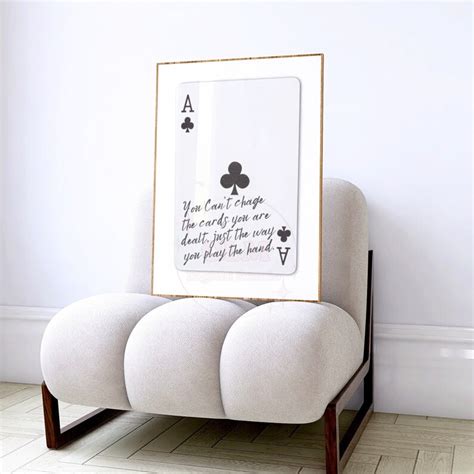 Preppy Playing Card Digital Print We Can T Change The Cards We Are
