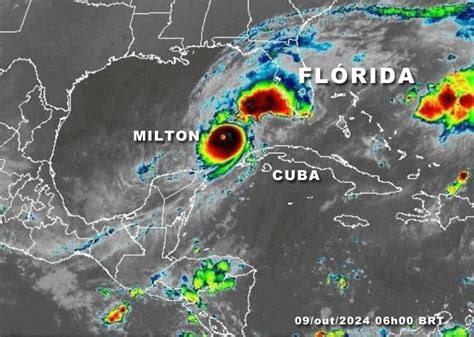 Furac O Milton Chega A Florida Maior For A Destrutiva Da Hist Ria