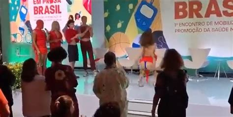 Dança erótica em evento do Ministério da Saúde repercute nas redes sociais