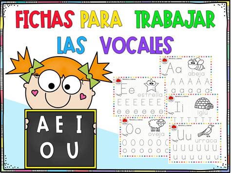 FICHAS PARA REPASAR LAS VOCALES Página 6 Imagenes Educativas