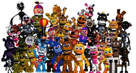 All Animatronics In FNAF WORLD Five Nights At Freddy S Amino
