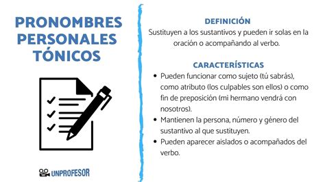 Qu Son Los Pronombres Personales T Nicos Con Ejemplos