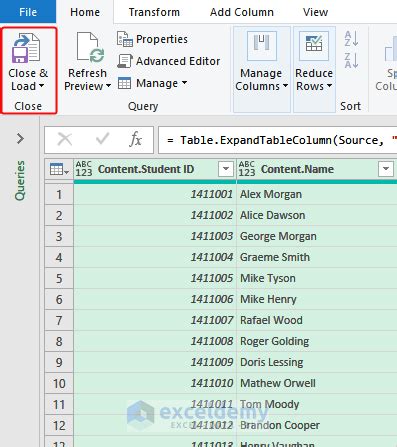 How To Merge Tables In Excel 5 Methods ExcelDemy