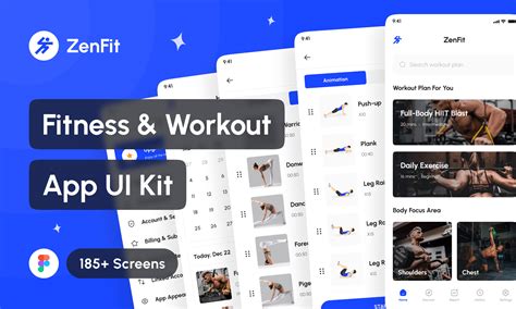 Zenfit Fitness Workout App Ui Kit Figma