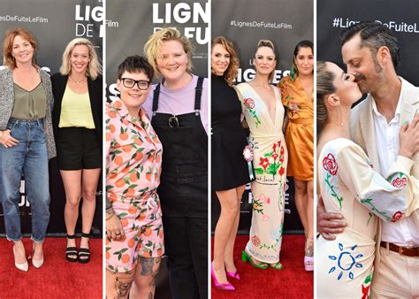Tapis rouge bondé de la première du film Lignes de fuite
