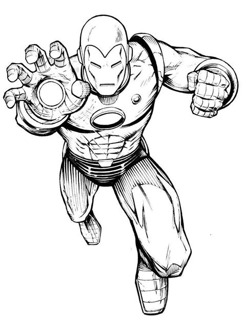 Iron Man Coloring Pages Printable Iron Man Para Colorear