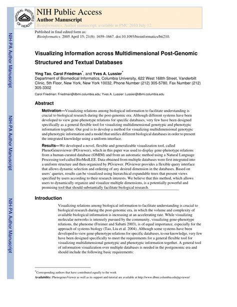 pdf interactive visual exploration of multidimensional data