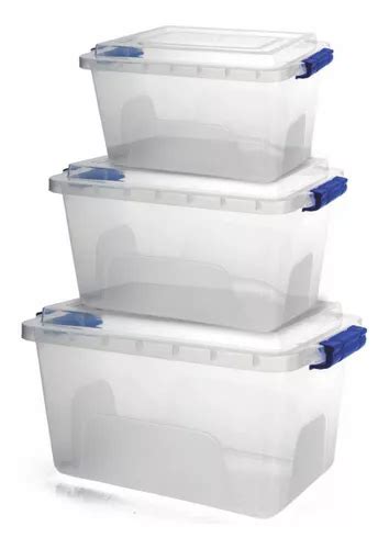 Kit De Caixas Organizadoras Transparente Pe As Mercadolivre