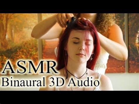 Binaural ASMR Scalp Massage Hair Brushing Whisper Ear To Ear For