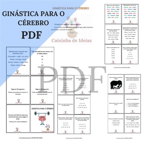 Ginástica Para o Cérebro Carolina Burd Psicopedagoga