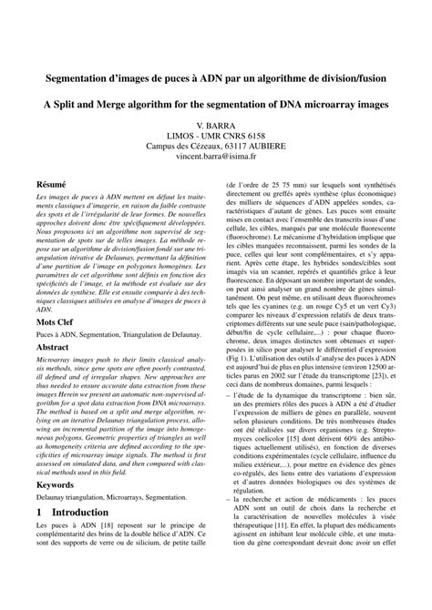 pdf a split and merge algorithm for the segmentation of dna microarray images