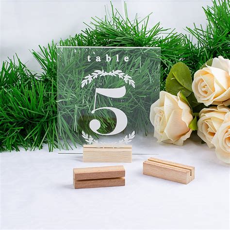 Números de mesa de acrílico signos de número de mesa de boda Etsy