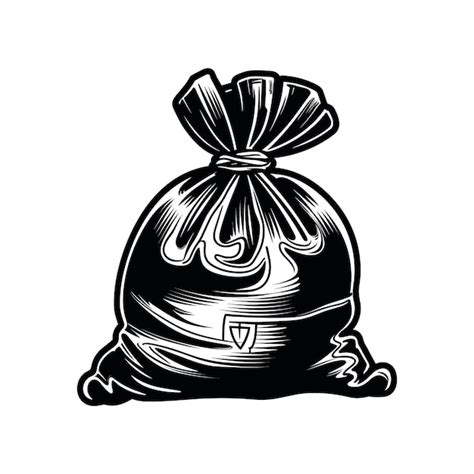 Bolsa de dinero ilustración vectorial Vector Premium