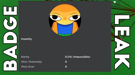 Insanity Badge Slap Battles LEAK YouTube