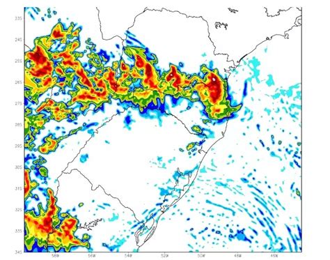 Rota do ciclone se aproxima de SC temporais Notícia Hoje