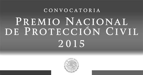 Participa En La Convocatoria Al Premio Nacional De Protecci N Civil