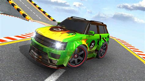 Impossible Mega Ramp Extreme Car Stunts Master Car Racing Game 2019
