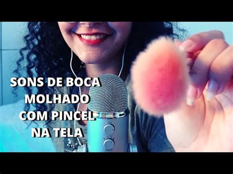 Asmr Sons De Boca Lento Pincel Na Tela