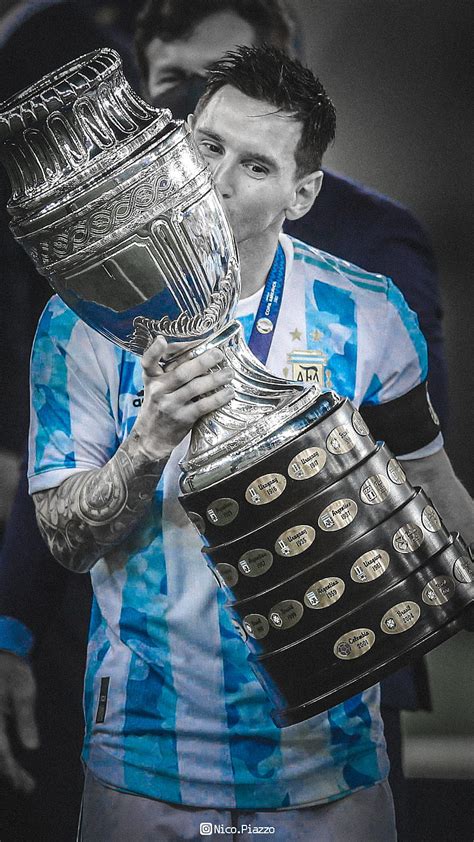 Lionel Messi Copa America Messi Argentina Captain Kiss