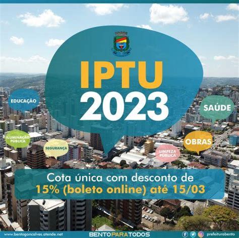 Guias do IPTU 2023 já estão disponíveis no site da Prefeitura Jornal