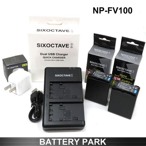 Yahoo オークション SONY NP FV100 NP FV100a 互換バッテリー2個と充