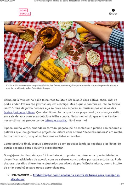 O Que Tem Na Festa Junina Leitura E Compreens O Textual