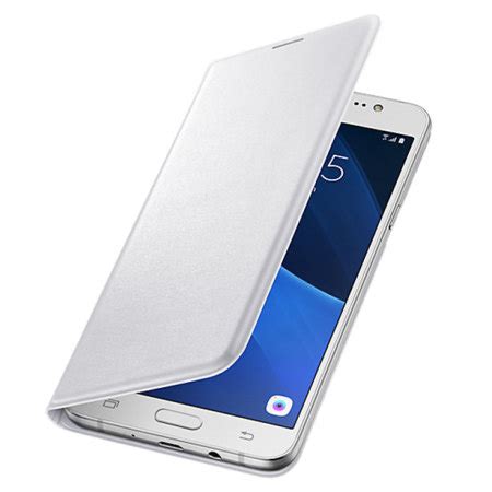 Official Samsung Galaxy J Flip Wallet Cover White