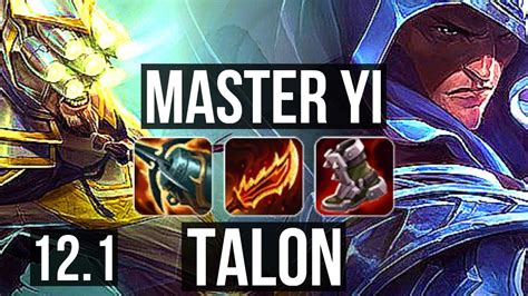 Master Yi Vs Talon Jng Rank Yi M Mastery Solo Kills